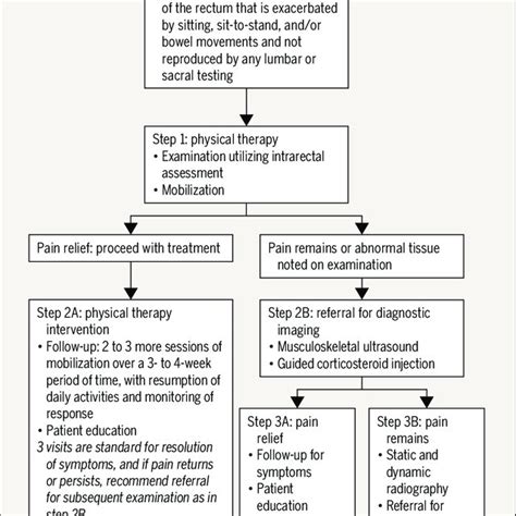 clinical decision making algorithm in the presence of coccydynia