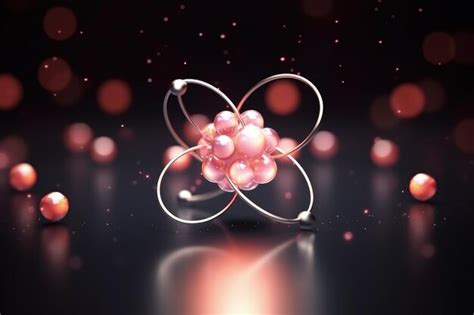 Premium Ai Image Structure Of The Atom Nucleus Protons Netrons