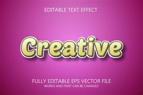Premium Vector Creative 3d Editable Text Style Effect