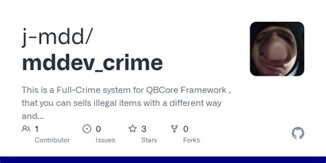 GitHub J Mdd Mddev Crime This Is A Full Crime System For QBCore Framework That You Can