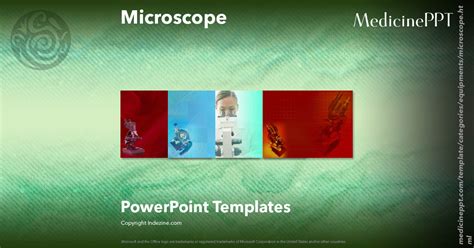Microscope Medicine PowerPoint Templates
