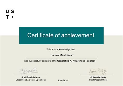 saurav manikantan on linkedin generative ai awareness program