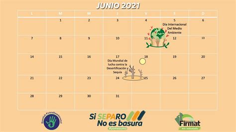 👉🏽compartimos El Calendario Medioambiente Firmat
