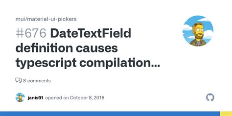 Datetextfield Definition Causes Typescript Compilation To Fail · Issue