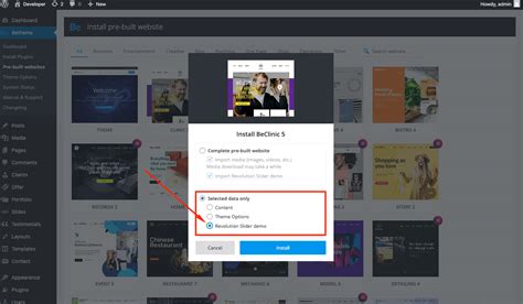Pre Built Websites Betheme Support Center