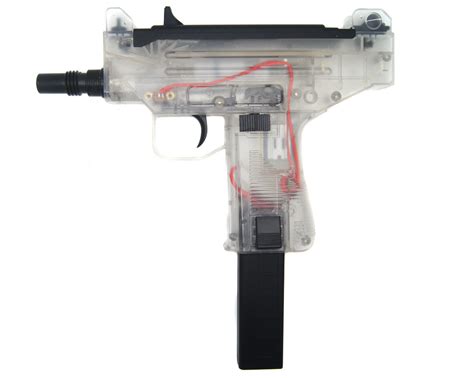 Blackviper Micro Uzi Electric Bb Gun In Clear Bbguns4less