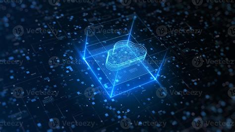 Hi Tech Cloud Computing And Cyber Security Digital Data Network Protection High Speed