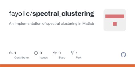 Github Fayollespectralclustering An Implementation Of Spectral Clustering In Matlab