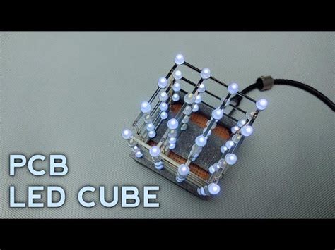 microchip makes on linkedin pcb led cube how to make