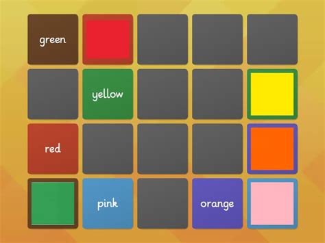 Colours Matching Pairs