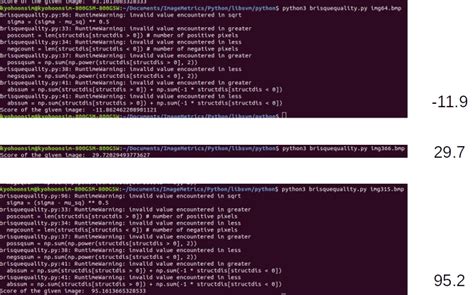 ubuntu python BRISQUE 모델로 이미지 품질 평가하기 by bskyvision