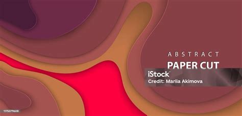 깊은 빨간색 색 종이 잘라 모양과 벡터 배경입니다 3d 추상적 인 종이 장식 골판지 물결 모양 레이아웃 디자인 템플릿 배너 브로셔 책 표지로 질감을 디자인합니다 0명에 대한