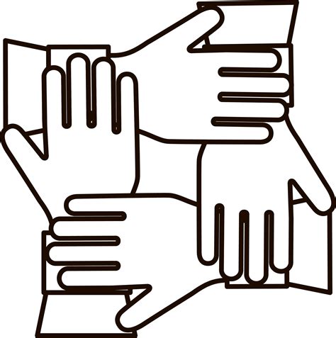 Teamwork Coloring Page Colouringpages