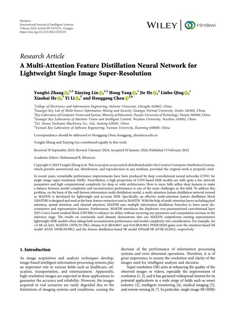 Pdf A Multi Attention Feature Distillation Neural Network For