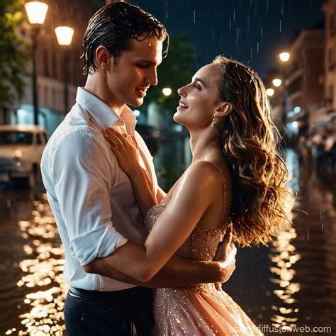Cinematic Salsa Dance In Flooded City Stable Diffusion Online