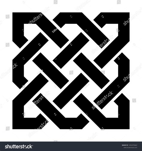 Celtic Knot Abstract Ornament Vector Illustration Stock Vector Royalty Free 1452070463