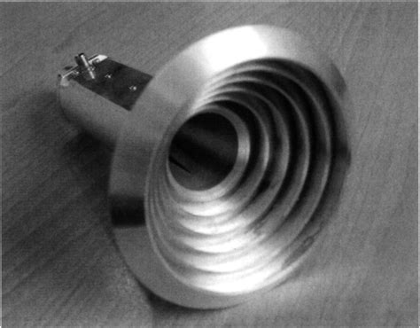 The Constructed Conical Corrugated Horn Antenna Fed By A Download Scientific Diagram