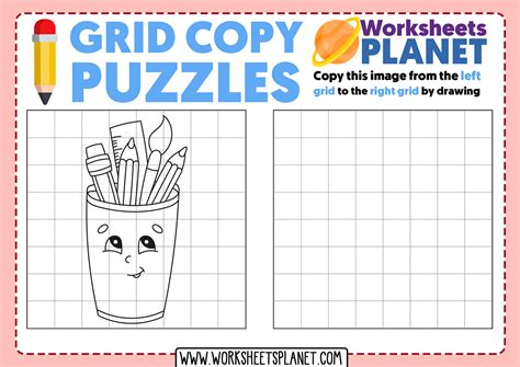 Grid Drawing Worksheets For Art Lessons The Art Teacher Worksheets