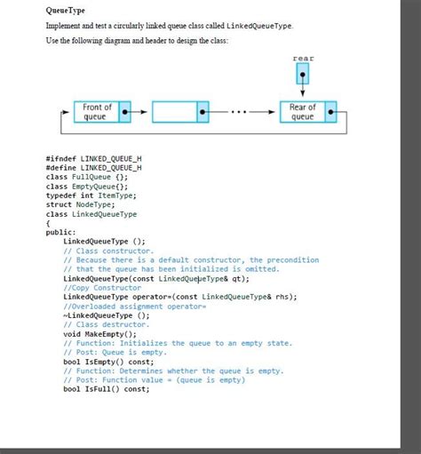 Solved Include LinkedQueueType H Include Using Chegg Com