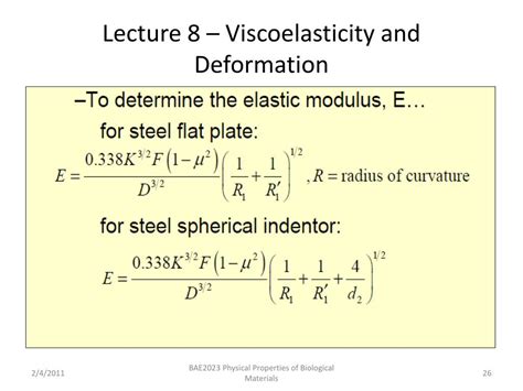Ppt Lecture 8 Viscoelasticity And Deformation Powerpoint