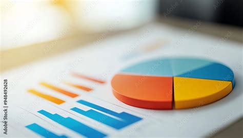 A Donut Chart Used In Business Data Graphs Designed To Visually Represent Proportions And