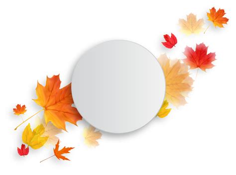Falling Leaves Empty Autumn Frame 11154191 PNG