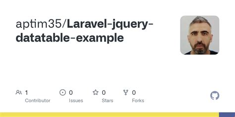 Github Aptim35laravel Jquery Datatable Example