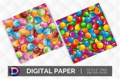 Colorful Candy Seamless Digital Paper Graphic By Delartcreation · Creative Fabrica