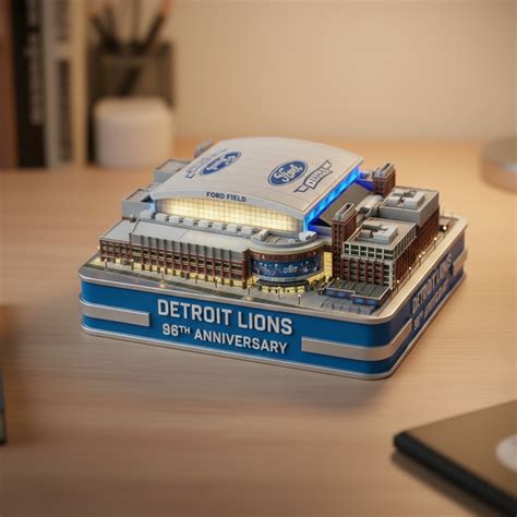 Detroit Lions 96th Anniversary Ford Field Light Up Collectible Model