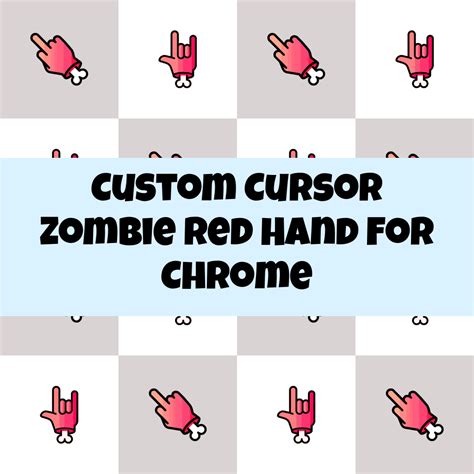 Custom Cursor Custom Cursor Zombie Red Hand For Chrome Cursor Space