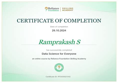 ramprakash s on linkedin onlinecourse datascience