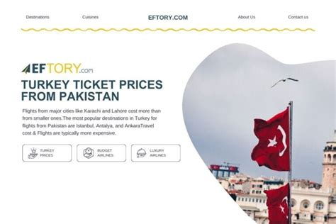 Turkey Ticket Prices and Top 7 Airlines, From Pakistan to Istanbul: