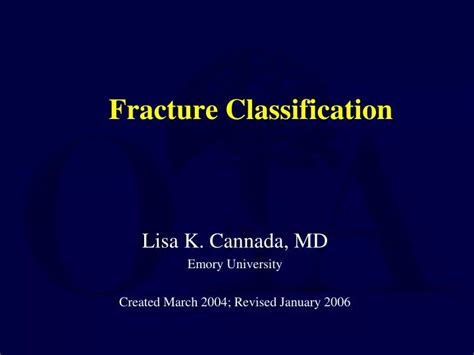 Ppt Fracture Classification Powerpoint Presentation Free Download