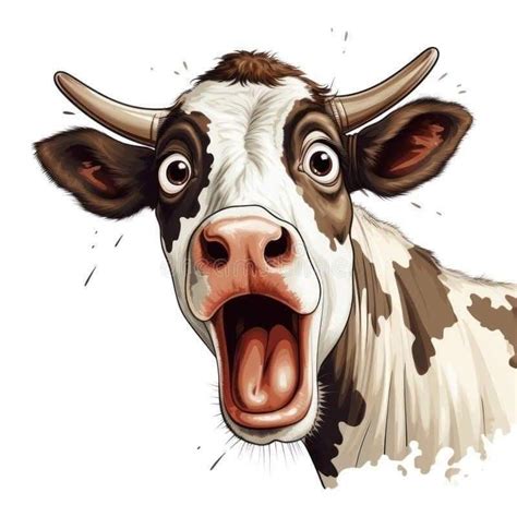 Funny Cow Drawing With Tongue Out Vacas Divertidas Dibujos De Toros