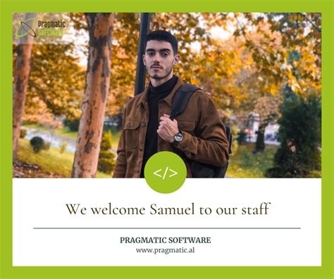 Congratulations On Joining Our Team Pragmatic Software