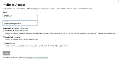 go daddy domain access cto digital