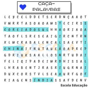 Ca A Palavras Pa Ses Asi Ticos