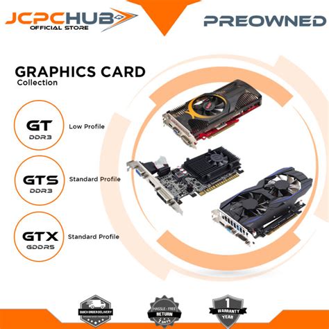 Graphics Card Collection GTX GTS GT Slim Low Profile HD Radeon DDR3 DDR5 Gaming Graphics