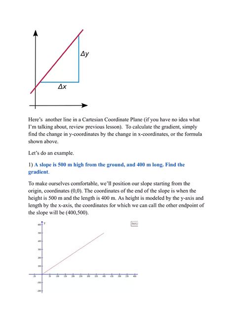 Mathematics Gradient Of A Line College Edubirdie