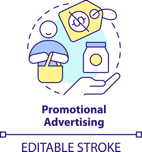 Promotional Advertising Concept Icon Marketing Strategy Abstract Idea
