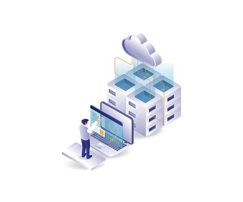 Premium Vector Cloud Server Technology Data Analysis