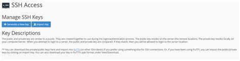 access hosting account using ssh key with putty codebriefly