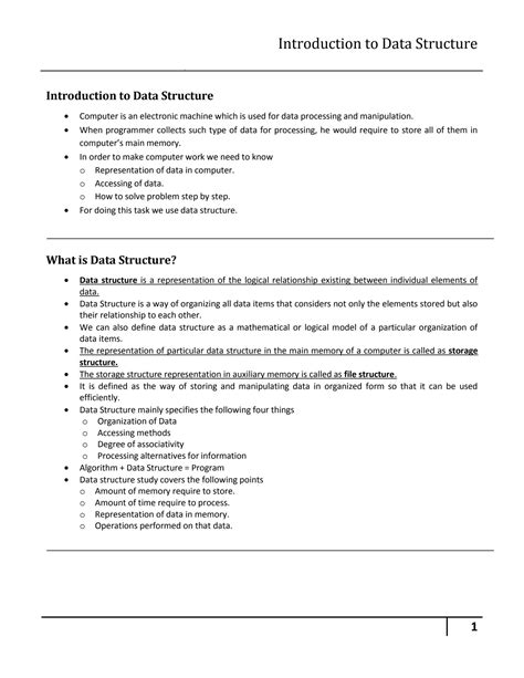 Solution Introduction Of Data Structure Classification Of Data