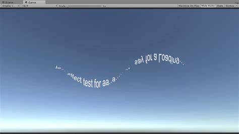 Unity Text Effect Test 1 Youtube