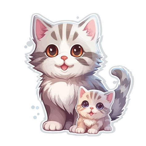 Premium Vector Cute Cat With Babay Vector