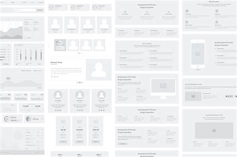 Karuki Wireframe Kit User Interface Web Elements Karuki Wireframe Kit User Interface Web Elements