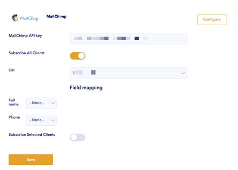 Mailchimp Integration