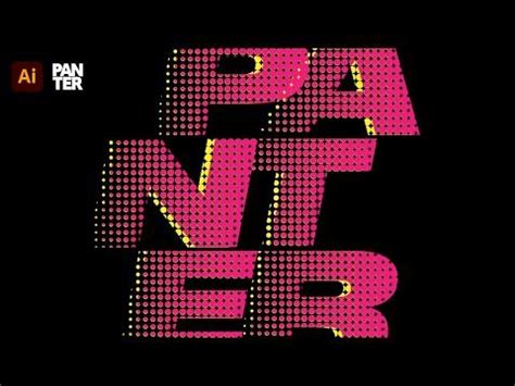 29 Halftone Text Effect In Illustrator YouTube Halftone Text Effects Illustration