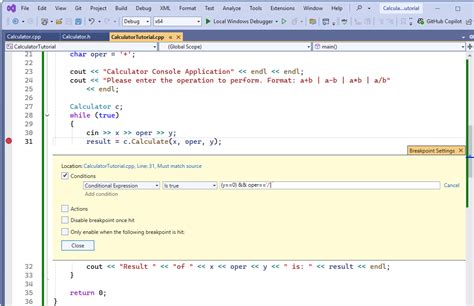créer une calculatrice console en c microsoft learn
