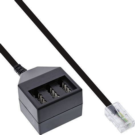 Inline® Tae Adapterkabel Rj45 Stecker Auf Tae Nfn Dose 20cm